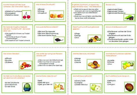 Kerstins Krabbelwiese Obst Quiz