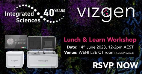 Integrated Sciences On Linkedin Register Now For The Vizgen Spatial Transcriptomics Lunch And