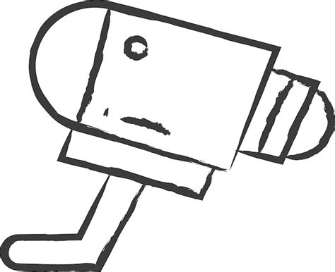Premium Vector Cctv Hand Drawn Vector Illustration