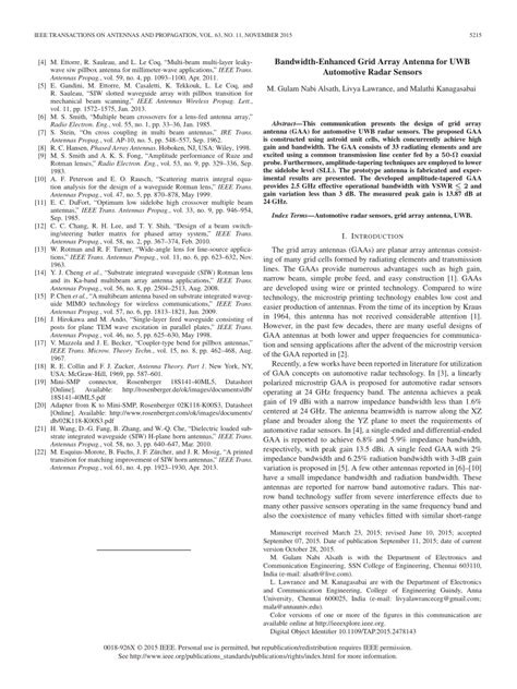Pdf Bandwidth Enhanced Grid Array Antenna For Uwb Automotive Radar