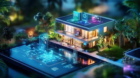 Smart Home With Interconnected Devices Depicting The Internet Of
