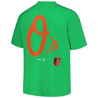 Mens Pleasures Green Baltimore Orioles Ballpark T Shirt