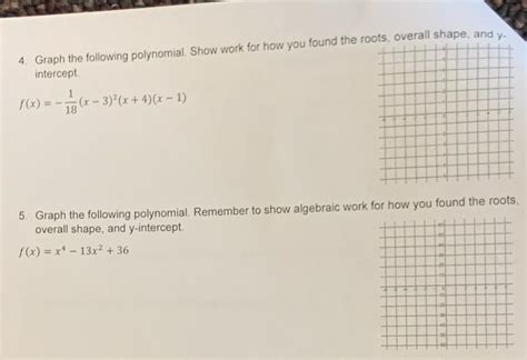 Solved Please Answers Question 4 And 5 4 Graph The