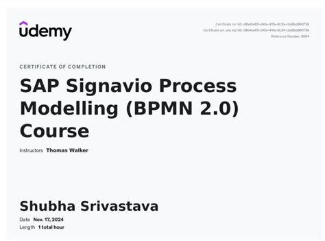 Sap Signavio Process Modelling Bpmn 2 0 Shubha Srivastava
