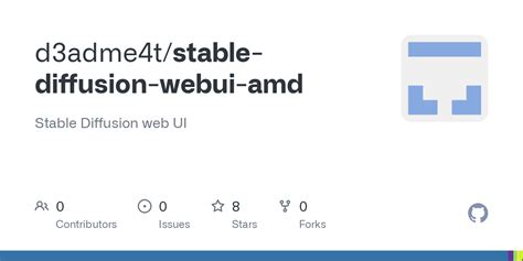 GitHub D Adme T Stable Diffusion Webui Amd Stable Diffusion Web UI