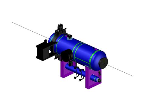 Pressure Vessel Coalescing Filter In Autocad Cad 745 96 Kb