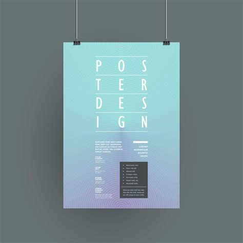 Premium Vector Elegant Poster Template Design