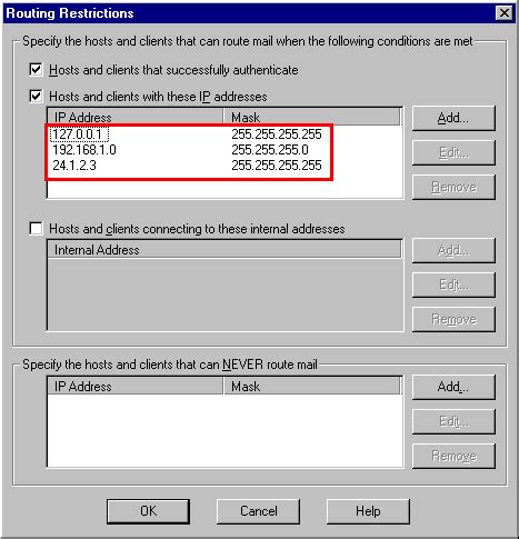 Antirelay Configuration In Microsoft Exchange Server 5 5