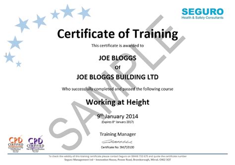 Working At Heights Certificate Online Ontario Prntbl