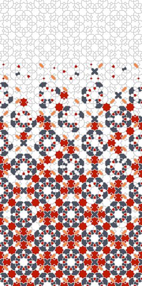 아랍어 이슬람 벡터 패턴 테두리 장식 질감 배경 아랍어 색상 모자이크 붕괴기와 기하학적 하프톤 질감 기하 도형에 대한 스톡 벡터 아트 및 기타 이미지 Istock