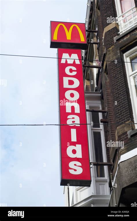 World Famous Golden Arches Logo On A Mcdonalds Sign On A Fast Food