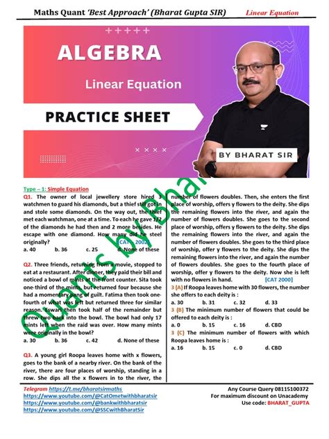 Linear Equation Assignment 1686662855253 Pdf Equations