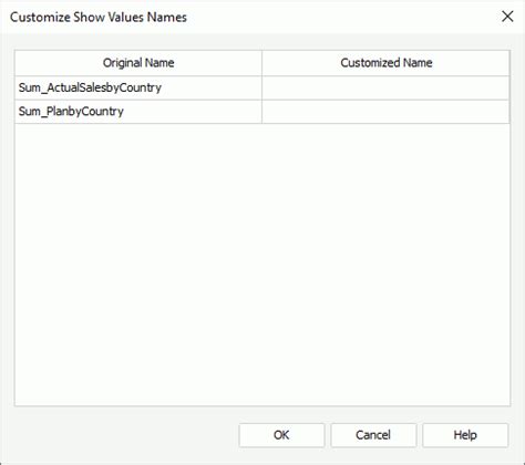 Customize Chart Value Names Dialog Box Logi Analytics