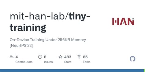 Tiny Training README Md At Main Mit Han Lab Tiny Training GitHub