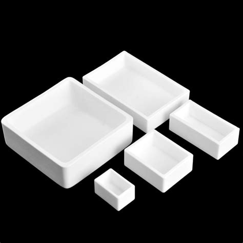 99 Al2o3 High Purity Square Alumina Ceramic Boat Corundum Crucible Sintered Crucible High