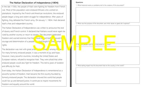 Essential Founding Documents 10 Assignment Bundle No Prep History