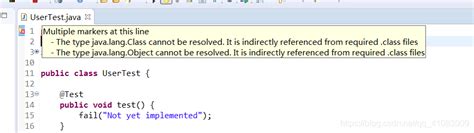 The Type Javalangclass Cannot Be Resolved It Is Indirectly Referenced From Required （解决思路