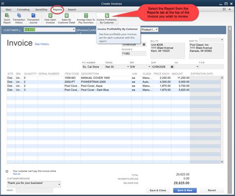 Quickbooks Desktop Invoice Profitability Report