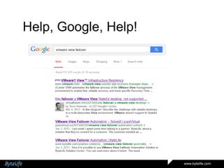VMware View Failover SOLVED PPTX