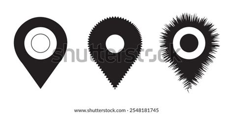 Evolution Map Pin Icons Simple Complex Stock Vector Royalty Free