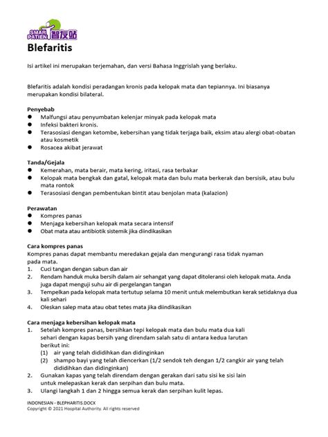 Indonesian Blepharitis Pdf
