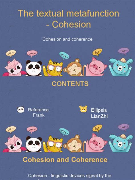 The Textual Metafunction Cohesion And Coherence Pdf