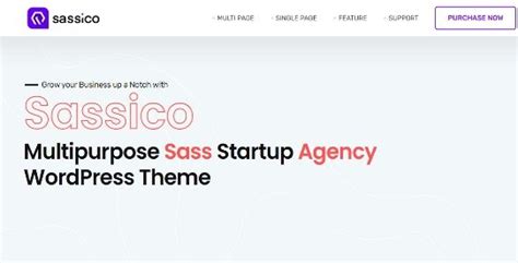 Sassico Multipurpose Saas Startup Agency Wordpress Theme 360