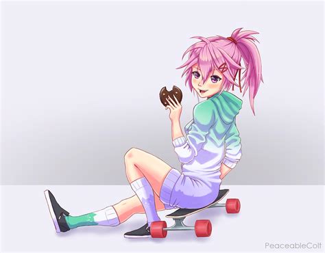 Oc Fanart College Natsuki R Ddlc