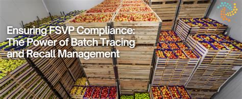 Ensuring Fsvp Compliance The Power Of Batch Tracing And Recall Management Softengine Inc