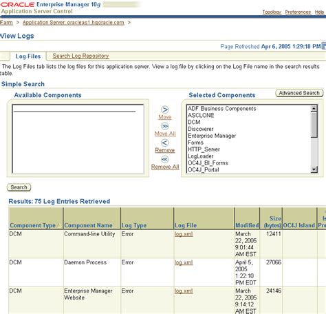 Viewing And Managing Log Files