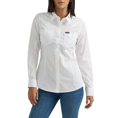 Wrangler Womens Long Sleeve Western Shirt