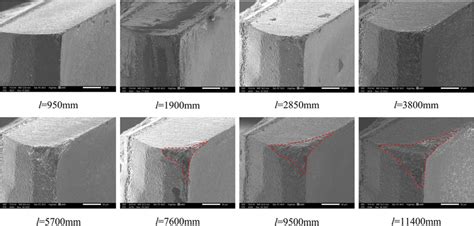 Variation Of Tool Wear Morphology With Milling Distance Download Scientific Diagram