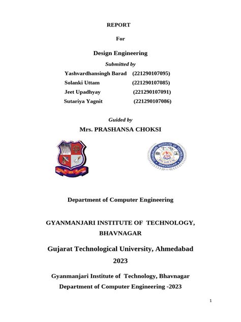 Internship Report Model For Gtu Pdf