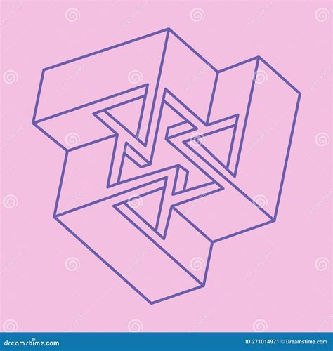 Escher Paradox Geometry Optical Illusion Object Sacred Geometric Figure Optical Art