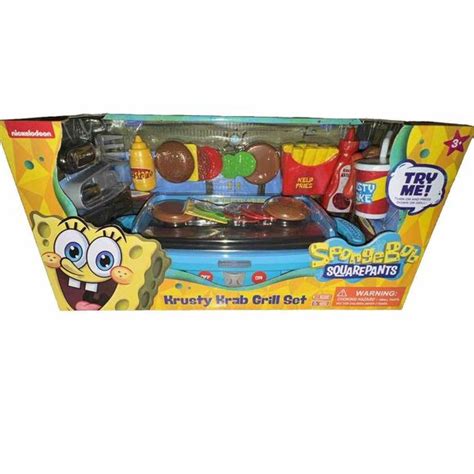 Nickelodeon Toys Spongebob Squarepants Krusty Krab Grill Set Sizzle