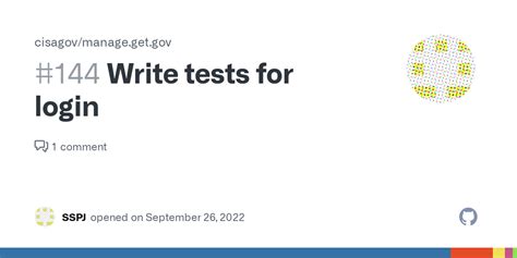 Write Tests For Login Issue Cisagov Manage Get Gov GitHub