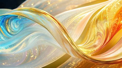 A Vibrant Swirl Of Colors Creating An Abstract Dynamic Visual Effect Stock Illustration