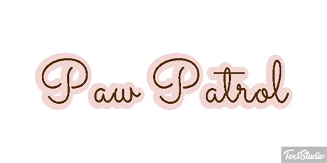 Paw Patrol Brand Animated  Logo Designs