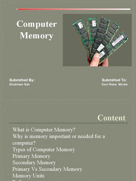 computer memory pdf computer data storage random access memory