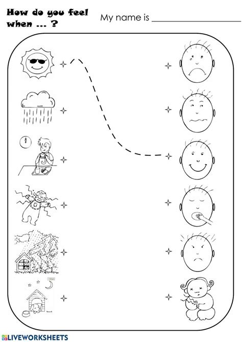 Feelings Interactive Worksheet For Kindergarten Live Worksheets