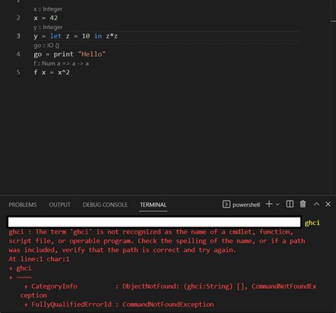 Using Haskell In Visual Studio Code For The First Time What Is The