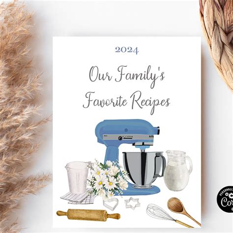 Personalized Cookbook Etsy