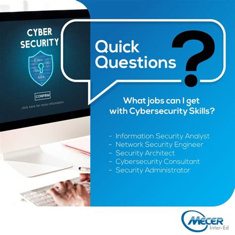 Mecer Inter Ed On Linkedin Cybersecuritycareer Techsecurityjobs