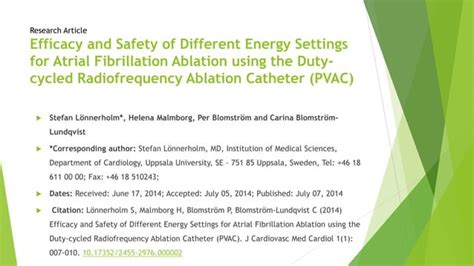 Efficacy And Safety Of Different Energy Settings For Atrial Fibrillation Ablation Using The Duty