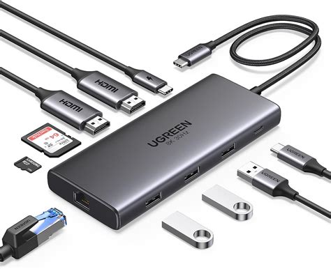 UGREEN Revodok Pro USB C Docking Station HDMI Ethernet X USB C USB A bağlantı noktası PD W