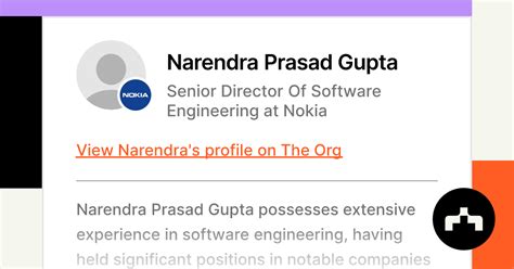 Narendra Prasad Gupta Senior Director Of Software Engineering At