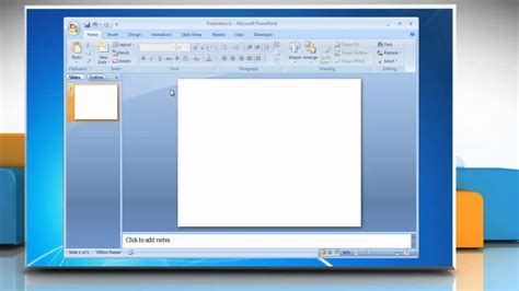 Microsoft Powerpoint 2007 How To Create And Format A Table On Windows
