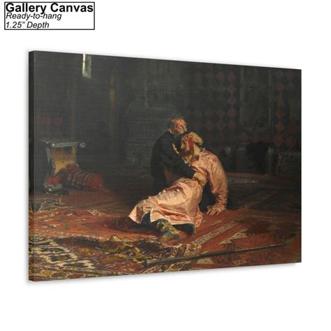 Ivan The Terrible And His Son Ivan By Ilya Replin Canvasposter Wall