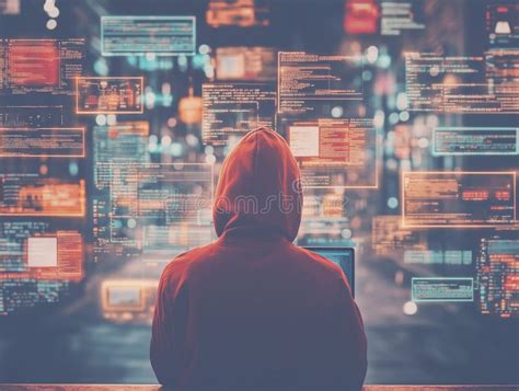 Hackers In Action On Large Corporate Servers Steal Information And Spread It Online Stock