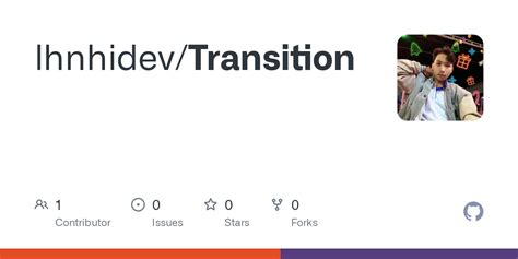 Github Lhnhidevtransition